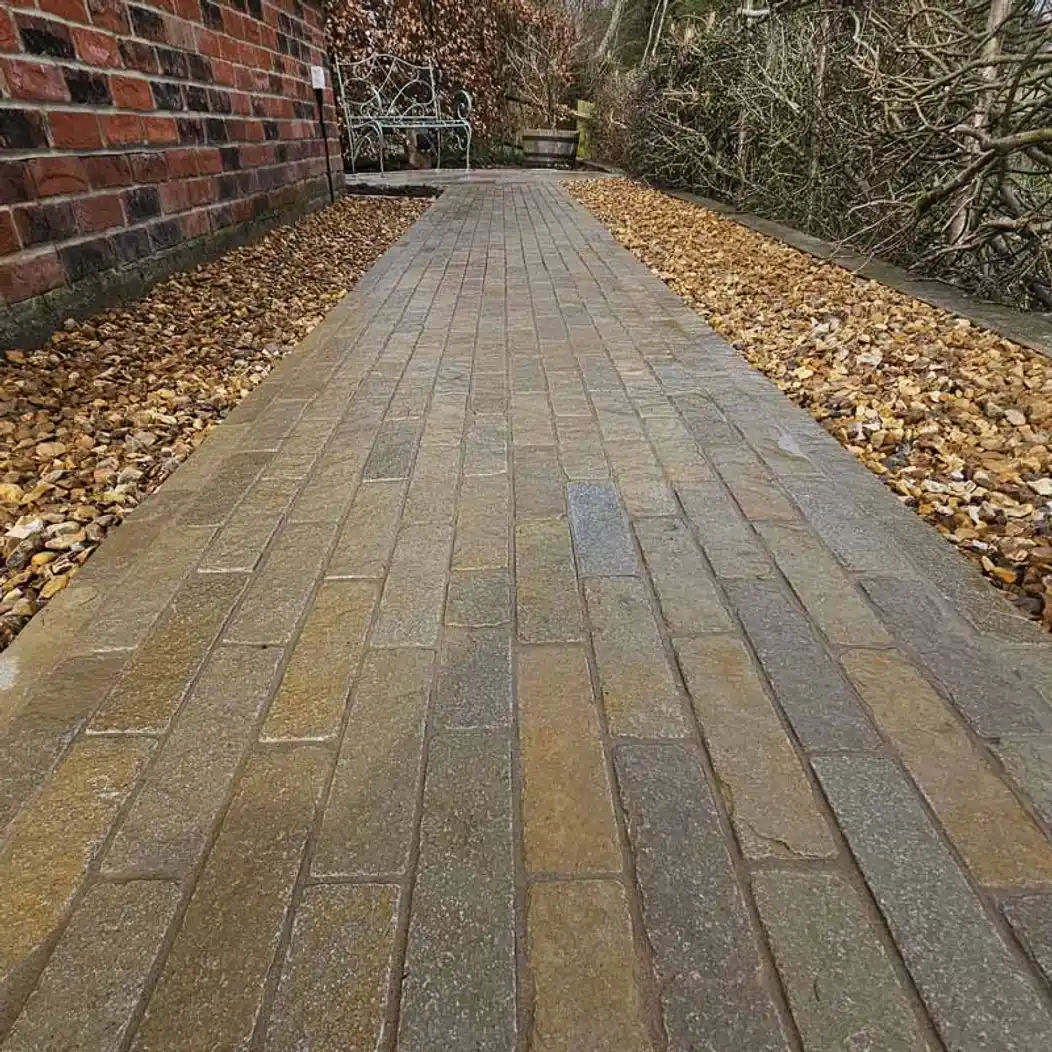 Antique Yellow Stone Pavers | Patio Bricks