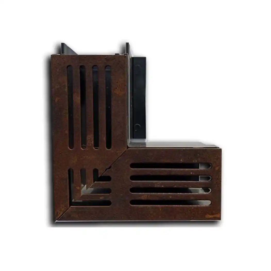 Corten Steel Channel Drain Corner Unit