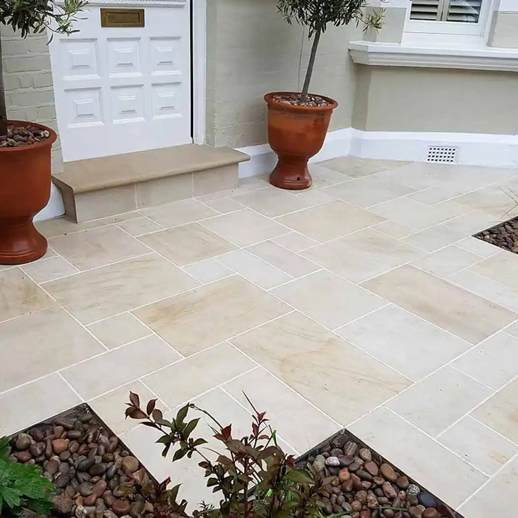 Multi Mint Smooth Sandstone | Paving Slabs