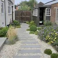 Grey Yorkstone Porcelain Paving Slabs