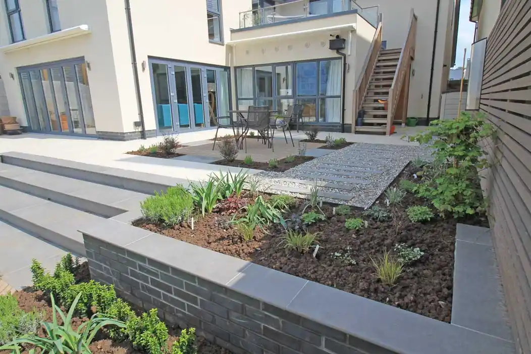 Steel Grey Porcelain | Paving Steps