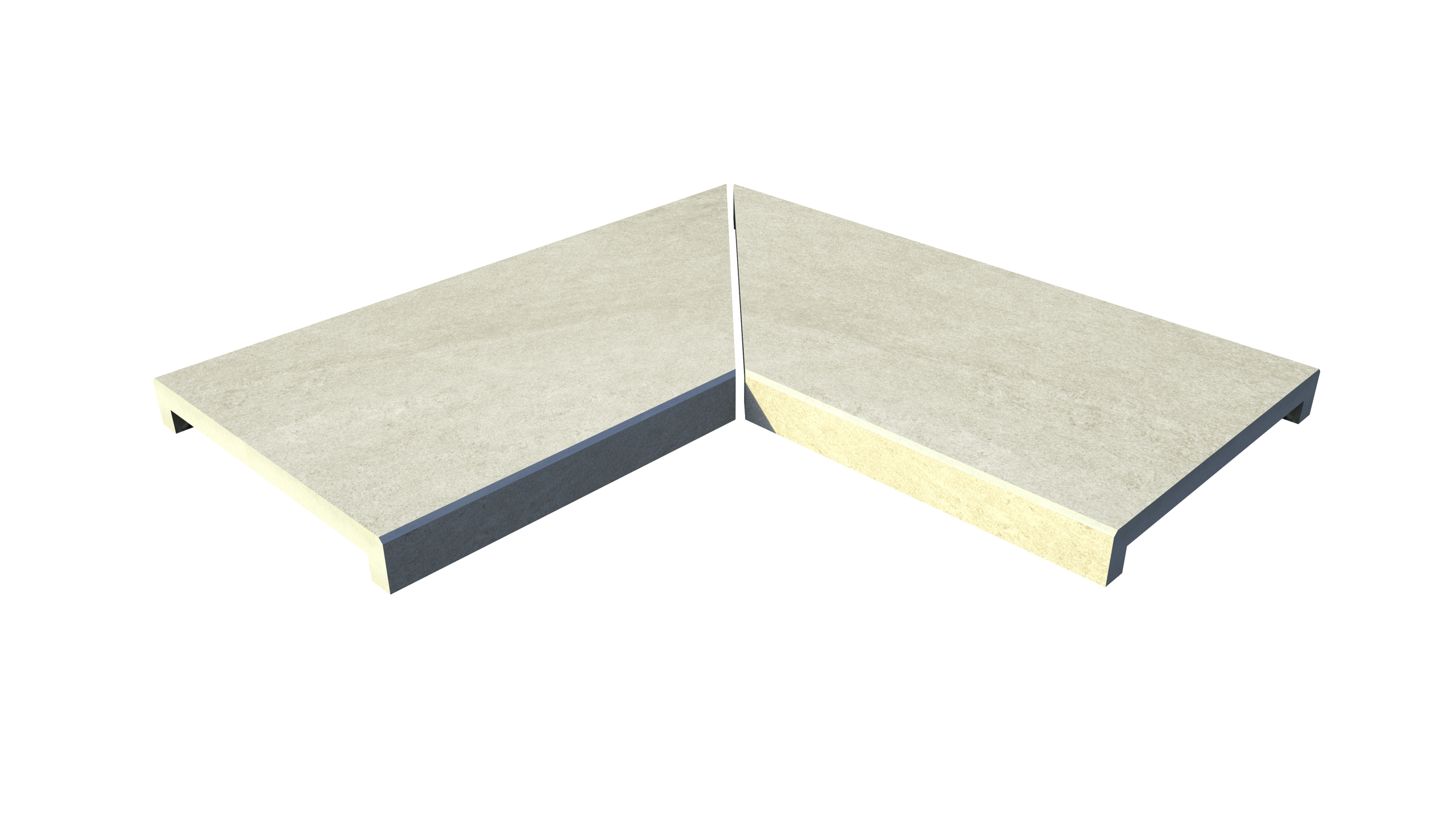 Ash Beige Porcelain | Wall Coping Stones