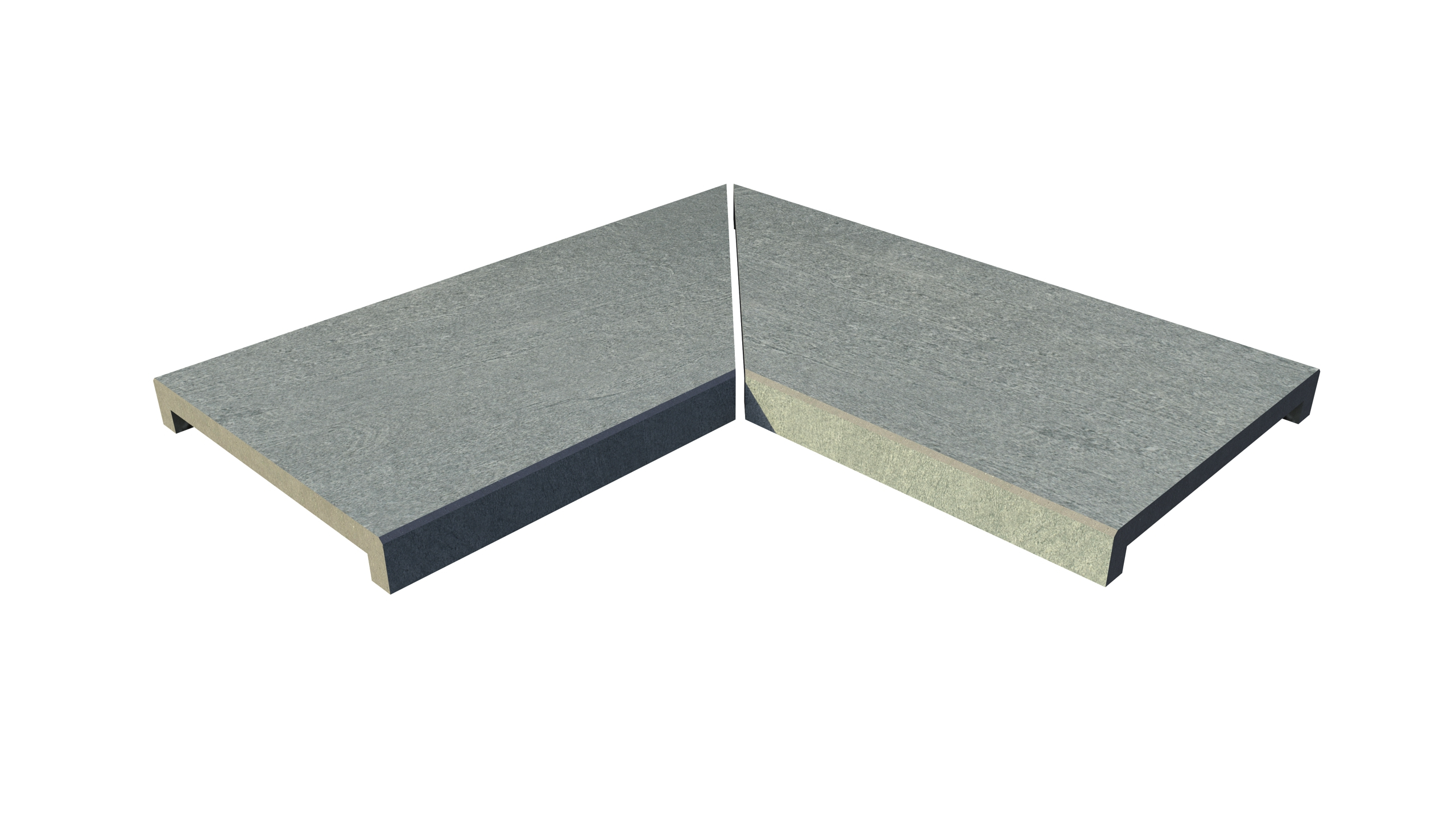 Platinum Grey Porcelain | Wall Coping Stones