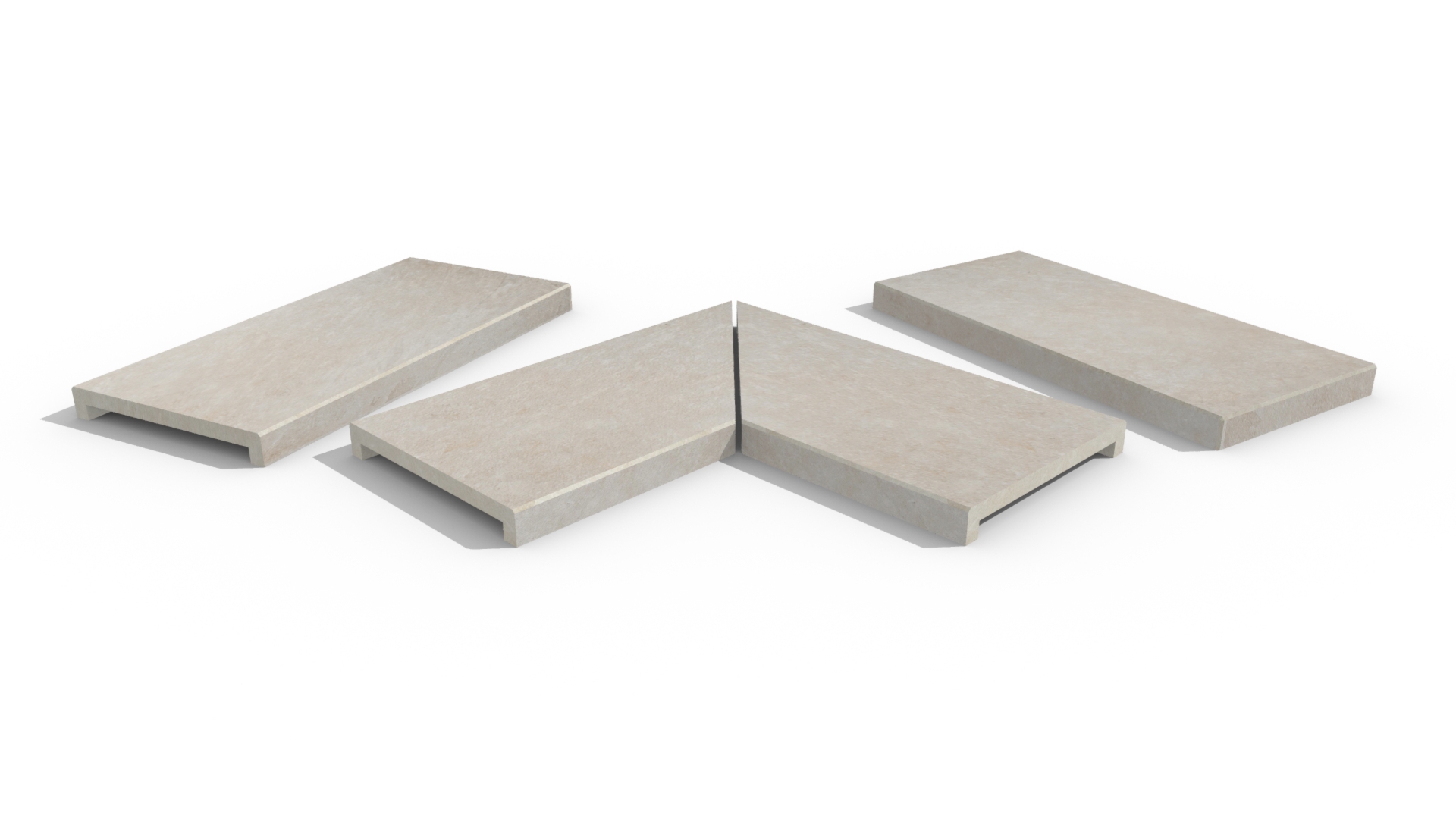 Slab Khaki Porcelain | Wall Coping Stones