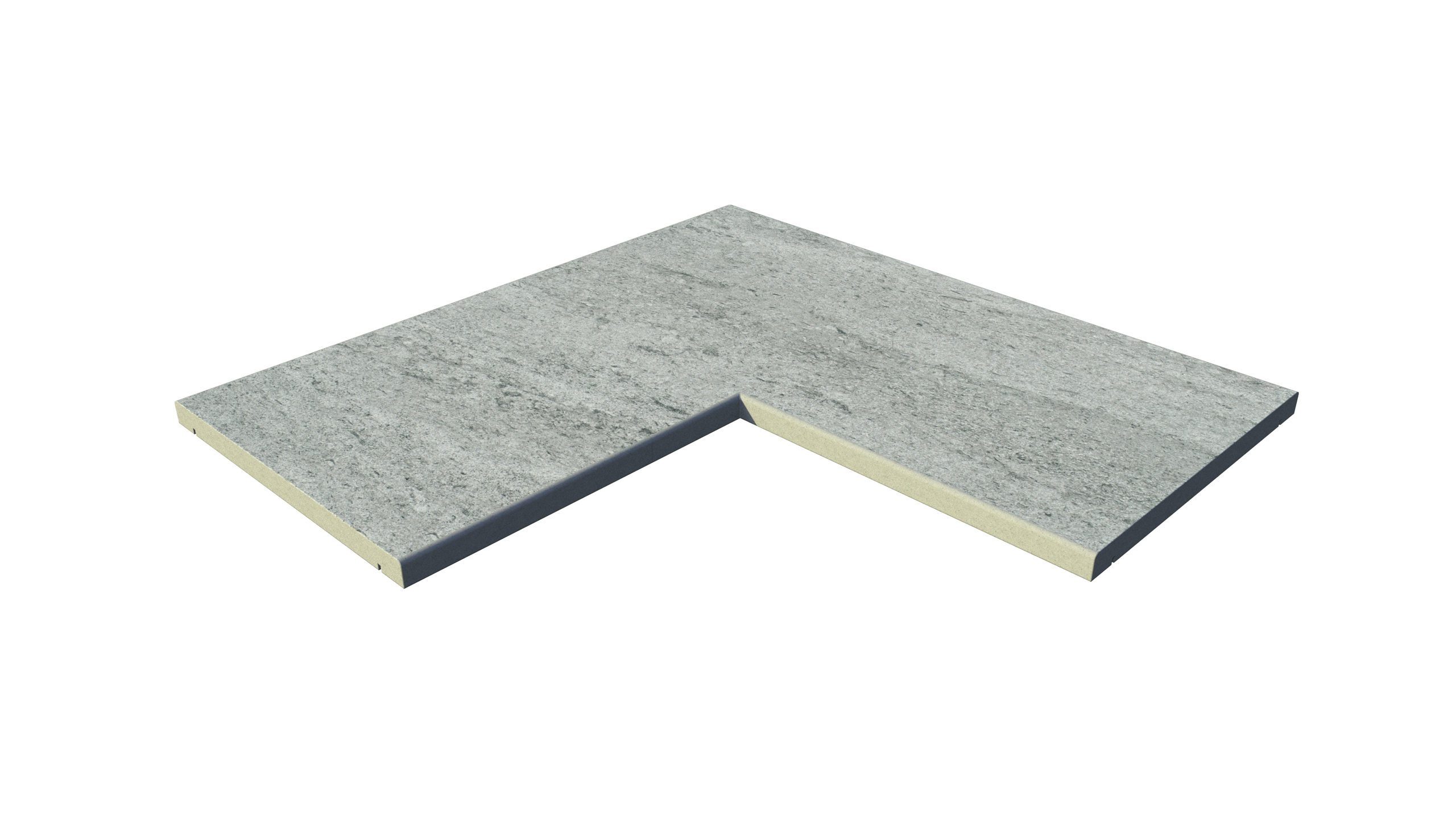 Travertine Dark Porcelain | Wall Coping