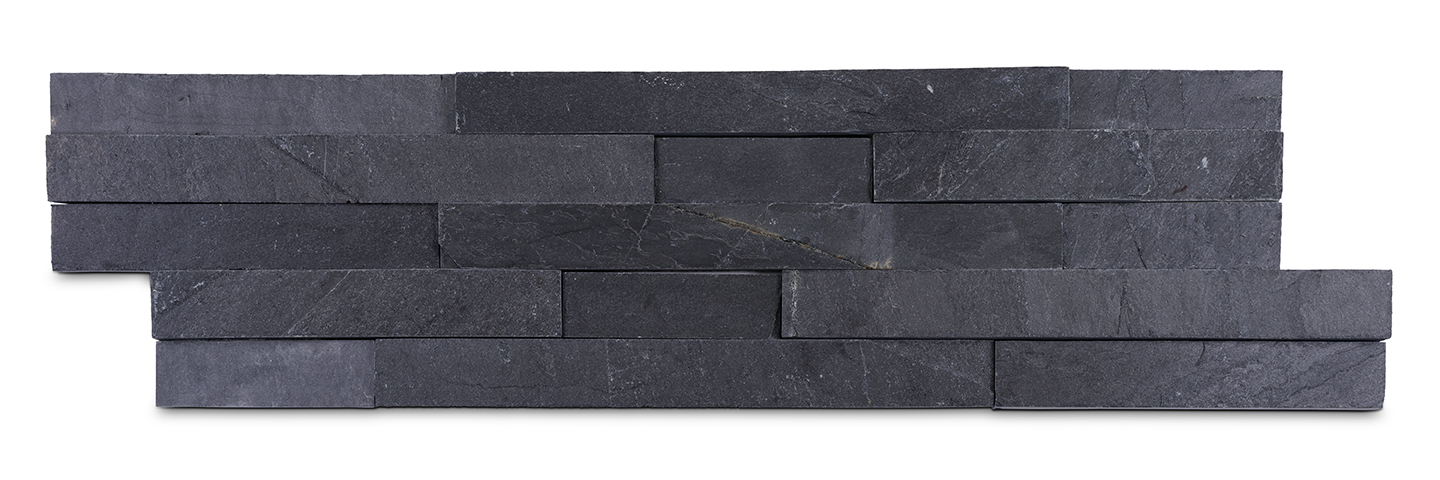 SAMPSCON385- Black Slate Sandstone Cladding Sample/150x100X15-30mm ...